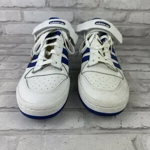 adidas | Shoes | Adidas White Blue Athletic Shoes Evh 7904 Men Size 12 ...